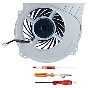 Rinbers® Replacement Internal CPU GPU Cooling Fan Heatsink Cooler with Tool Kit for Sony PlayStation 4 PS4 Pro Console CUH-7000 CUH-7000BB01 CUH-7115B 7116B CUH-7215B 7216B 7000-7500 KSB1012H