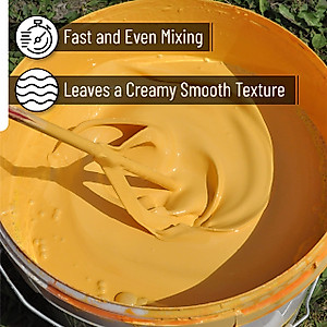 Bates- Paint Mixer, 1 to 3 Gallon Buckets, Mud Mixer, Paint Stirrer for Drill, Paint Mixer for Drill, Drill Mixer Attachment, Paint Mixer Drill Attachment, Drill Paint Mixer, Paint Stirrers