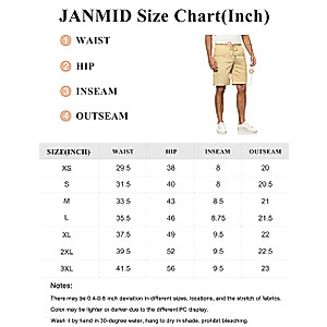 Janmid Men's Linen Casual Classic Fit Short Drawstring Summer Beach Shorts with Elastic Waist and Pockets Navy Blue L