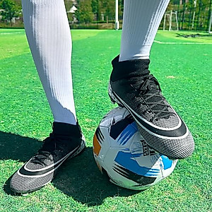 Zquaus Football Cleats,Mens Soccer Cleats，Athletic Outdoor Football Shoes CD8508-M1-42