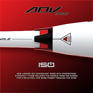EASTON ADV 360 -10 USSSA Baseball Bat, 2 5/8 Barrel, 29/19, SL20ADV108
