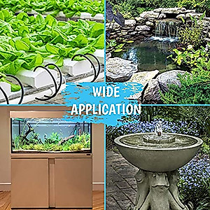 550GPH Submersible Water Pump (2000L/hr, 30W) - Ultra Quiet Pond Pump - Outdoor Fountain Pump with 7.2ft Vertical Lift - Aquarium Pump with 3 Nozzles, 6.56ft Power Cord - Compact Fish Tank Pump