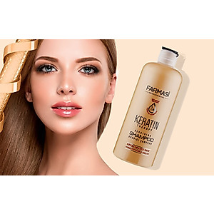 FARMASi Keratin Theraphy Repairing Shampoo for Dry and Damaged Hair 360 ml / 12.2 fl.oz