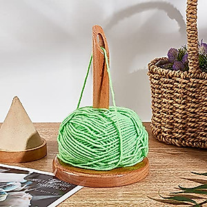 arricraft Wood Yarn Holder, Crochet Wooden Frame with Hole, Knitting Tool for Knitting Craft