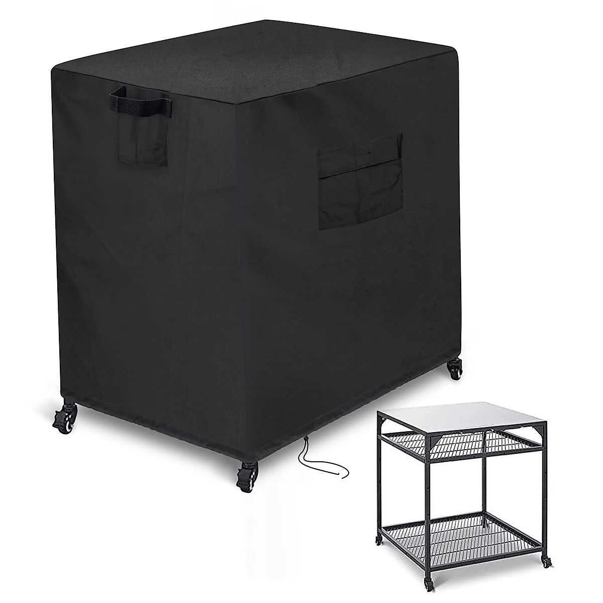 Outdoor Table Cover for Ooni Large Table, Catcan 36 x 32 x 32inch Waterproof Outdoor Prep Table Cover Pizza Oven Stand Cover