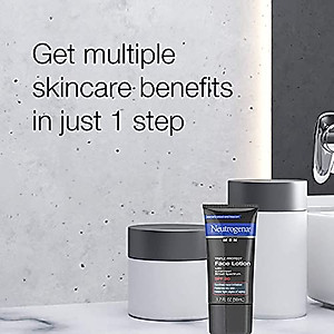 Neutrogena Triple Protect Men's Daily Face Lotion with Broad Spectrum SPF 20 Sunscreen, Moisturizer to Fight Aging Signs, Soothe Razor Irritation & Relieve Dry Skin, 1.7 fl. oz (Pack of 3)