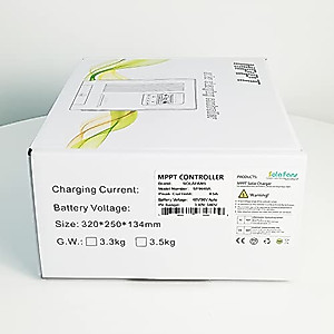 SOLAFANS 96V 45A MPPT Solar Charger 48V 60V 72V Solar Energy Controller Regulator DC180V PV Input 4500W for Off Gird Solar System Sealed Gel AGM Flooded Lithium Battery