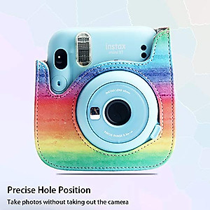 CELION Camera Case for Fujifilm Instax Mini 11 Instant Camera (Rainbow)