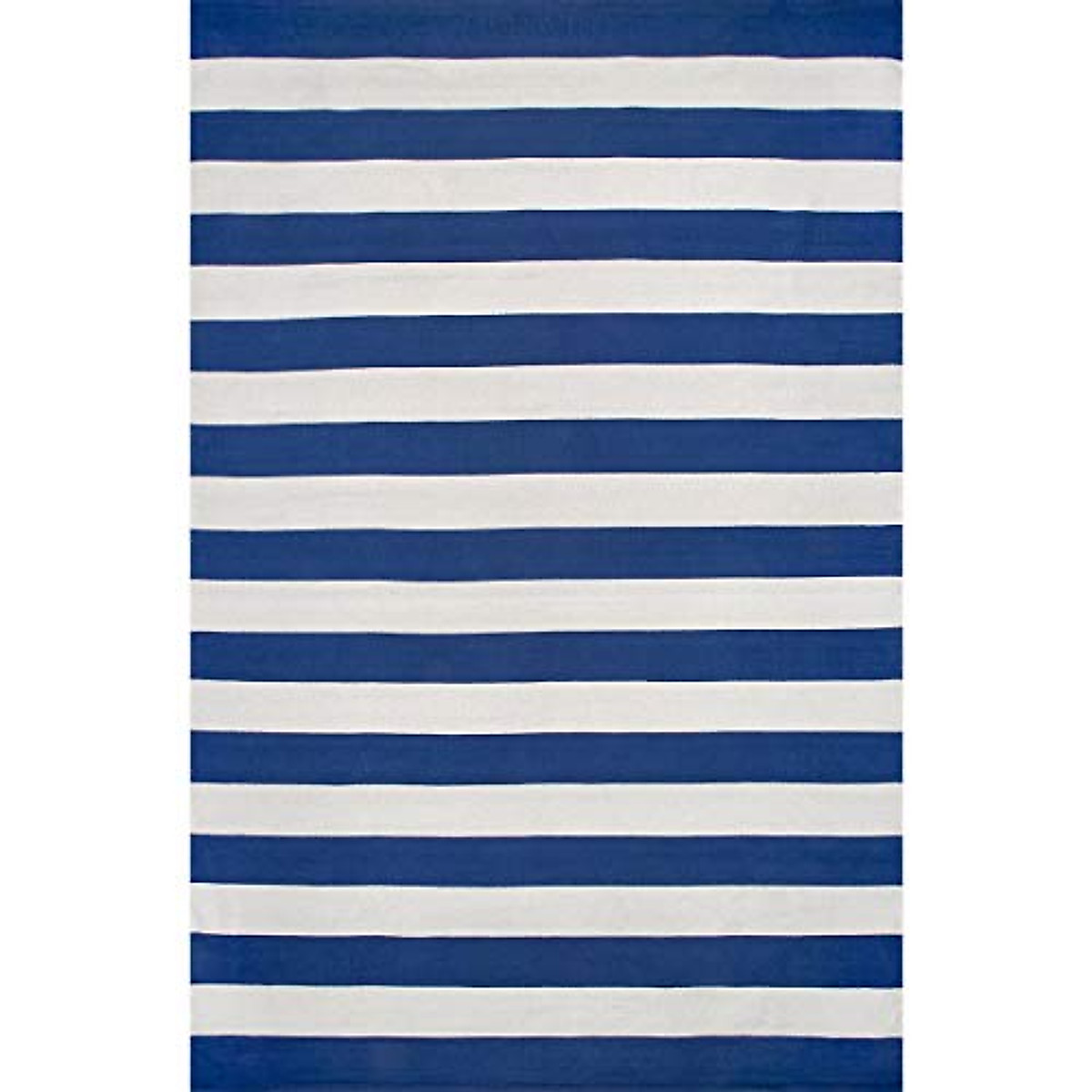 nuLOOM Sea Breeze Flatwoven Regent Stripes Area Rug, 3' x 5', Blue