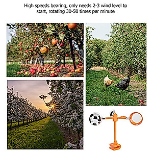 Happyyami Outdoor Spike Cat for Farm Garden Yard Rotating Reflector Natural Enemy Pest Deterrent