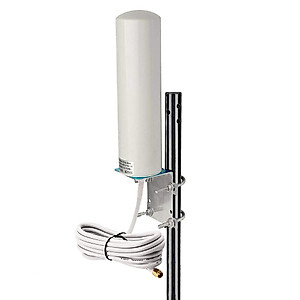 High Gain 10-12dBi External SMA Male/Dual TS9 3G 4G LTE Bracket Mount Long Range Antenna for Netgear Nighthawk M1 MR1100 8800L Mobile Hotpots Router + 26.2 Feet Low Loss KSR240 Extension Cable