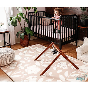 Premium Stylish Foam Floor Mat | Cushy-Soft & Thick | Waterproof, Easy-to-Clean, Hypoallergenic, Non-Toxic, Reversible, Portable | Baby Play Mat, Yoga Mat, Exercise Mat - Large Navy Geo Mountain