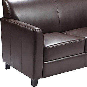 Flash Furniture HERCULES Diplomat Series Brown LeatherSoft Loveseat