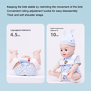 Children Harness, Baby Anti Lost Belt Child Safety on The Children Wrist Safety Lanyard, Adjustable Portable Beaded Rope Reusable Fixed Clamp Pavlik Harness