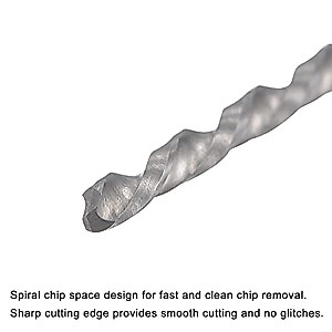 uxcell Solid Carbide Twist Drill Bits 2mm, Metric Left Hand Spiral Flutes Straight Shank Tungsten Steel Drilling Tool for Stainless Steel Alloy Metal, 2pcs