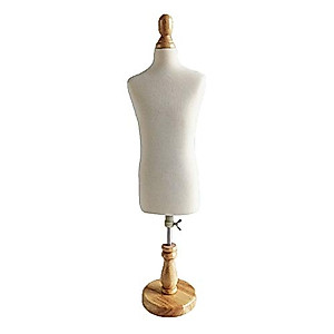 Tailors Dummy Mannequins Small Dressmakers Dummy Male, 1:2 Scale Adjustable Height, Tailor Manikins Mini Doll Dress Form Display Accessories Decoration Dressform Mannequin