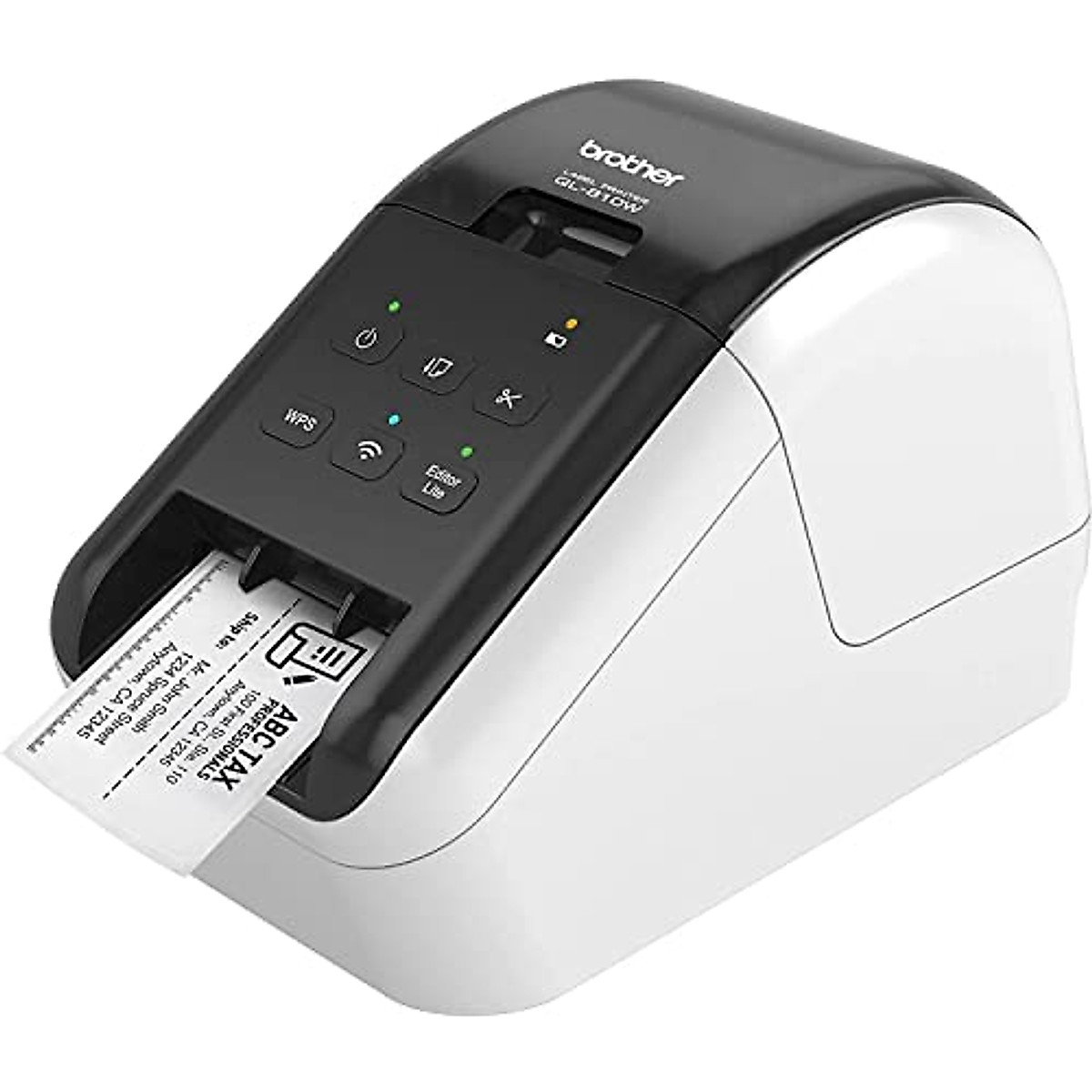 Brother QL-810W Ultra-Fast Desktop Label Printer, Wireless Networking, Print Black/Red Labels up to 110 per minute, High-resolution up to 300 x 600 dpi, Automatic Cutter, Wi-Fi, CBMOUN Extension_Cable