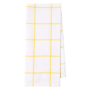 KAF Home Pantry Lemons All Over Kitchen Dish Towel Set of 4, 100-Percent Cotton, 18 x 28-inch