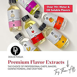 Dolce Flav Natural Cola Extract - 2 Ounce Oil-Soluble Multipurpose Flavoring Ideal for Candy Making, Baking, Lip Balm, and Ice Cream - Perfect Kitchen Gift for Holidays