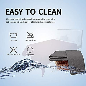 Easy-Going 100% Waterproof Dog Bed Cover Washable Couch Cover Non-Slip Sofa Cover Leakproof Blanket Furniture Protector Cover Reusable Incontinence Bed Underpads for Pets Kids Dog Cat(68x82 in,Gray)