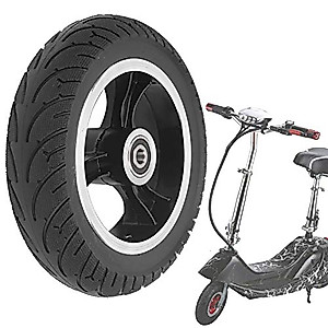 Solid Tire for Electric Scooter, Simple Installation Practical 200x50 Solid Tire Puncture Resistance with Hub Replacement for Electric Scooter
