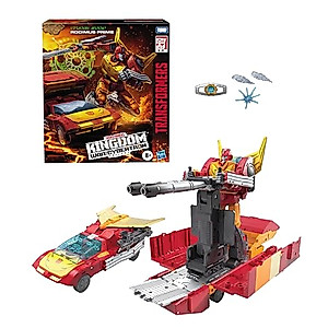 Transformers Toys Generations War for Cybertron: Kingdom Commander WFC-K29 Rodimus Prime with Trailer Action Figure, Kids Ages 8 and Up, 7.5-inch