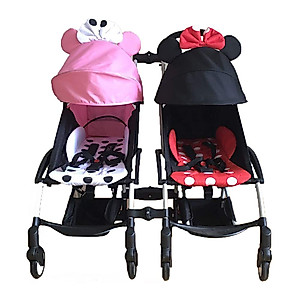 GEZICHTA 3pcs Twin Stroller Connector Adjustable Pushchair Connectors Accessories, Turns Two Single Strollers Into A Double Stroller for Baby Stroller