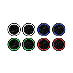 8PCS Joystick Cap Silicone Rubber Thumb Stick Grip Caps for PS5 PS4 PS3 Xbox 360 Xbox One Xbox One X Elite Nintendo Switch Pro Controller