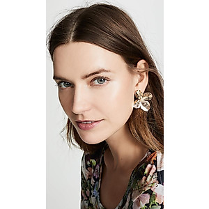 SHASHI Women's Blossom Earrings, Gold, One Size
