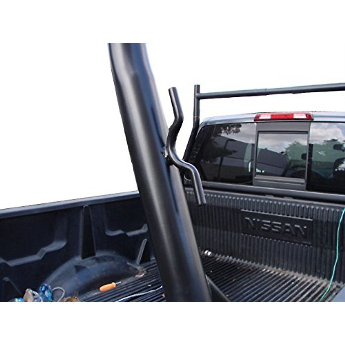 TMS 800 LB Adjustable Fit 2 Bars Utility Ladder Truck Pick up Rack Kayak Contractor Lumber Utility (US Patent NO.D722,007)