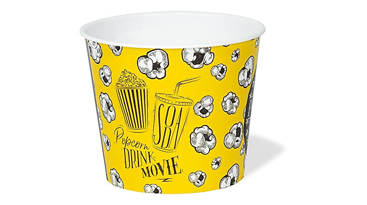 Nesting Movie Theater Popcorn Buckets Set - Movie Night Must-Have