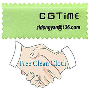 zdyCGTime CGTime Golden Plated 3.5mm Mono 1/8 inch Audio Male to 6.35mm 1/4 inch Female Jack Converter Cable Cord Adapter (25CM/10Inch)