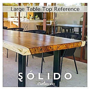 Parota Wood Rectangular Dinning Table Large (110" x 44" x 2.5" - V47)