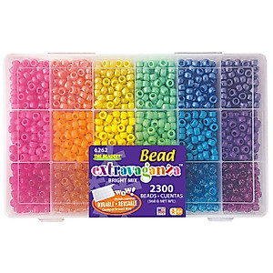 Beadery B6262 The Sparkles Pony Bead Box - approximately 2300 beads