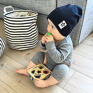 BOSONER Baby Knee Pads for Crawling: Anti-Slip Infant Knee Pads for Crawlers - 5 Pairs Leg Warmers for 6-24 Months