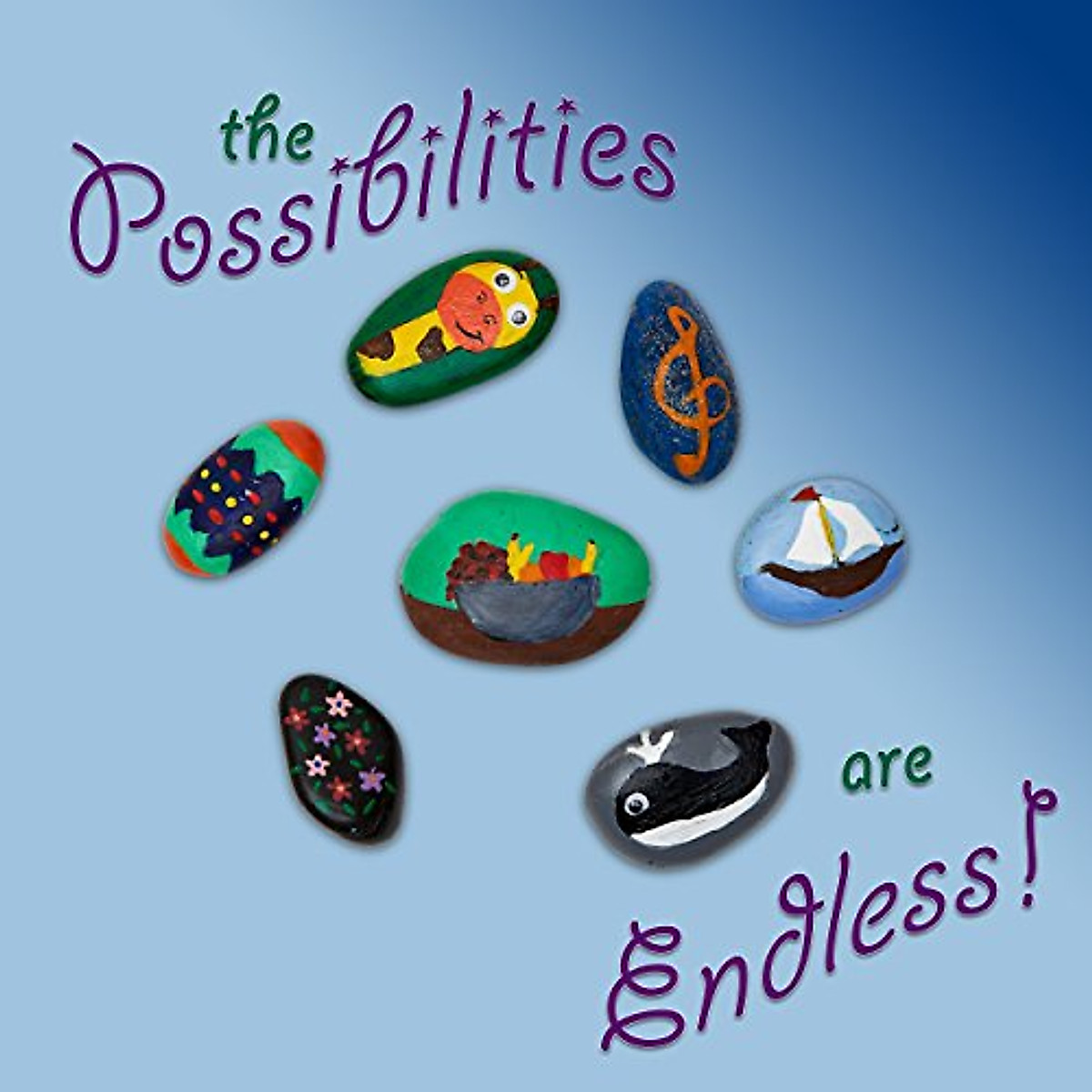 Craft Rocks for Rock Painting, 7 Smooth Flat Surfaced Stones for Kindness Stones and Rock Painting, 2" - 3.5" Inch River Rocks