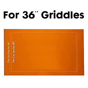 bigstone 36" Griddle Mat Silicone for Blackstone, Heavy Duty Food Grade Silicone Grill Cover for Blackstone, Resizable and Customizable, Compatible with Blackstone 36", 28",22" Models