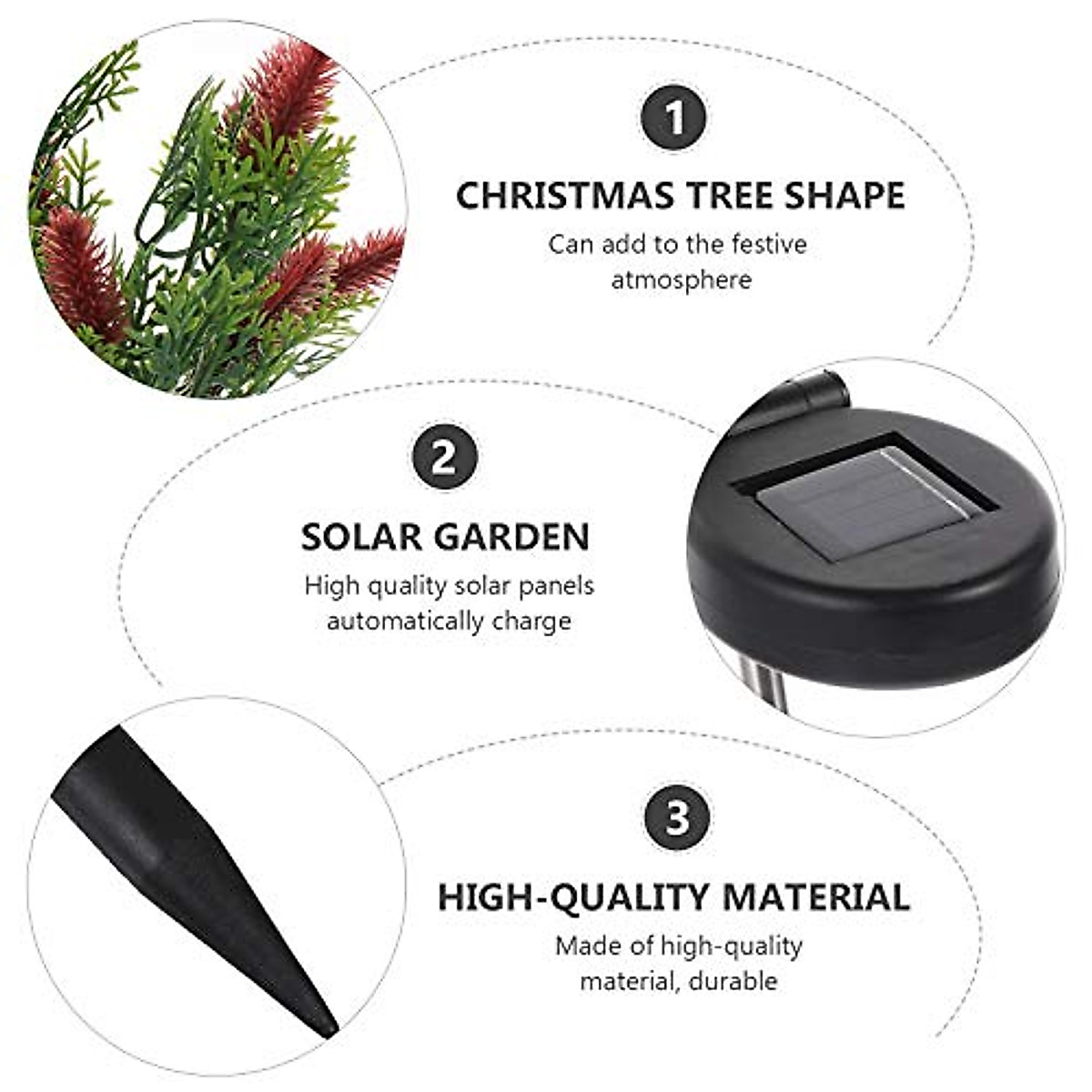 Uonlytech 2pcs Solar Christmas Lights Outdoor Figurine Light Xmas Lawn Lights Christmas Pathway Markers Pinecone Lawn Light Christmas Lights Outdoor Led Lamp Outside Lamp Solar Light Plastic