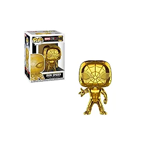 Funko Pop! Marvel: Studios 10 - Iron Spider (Chrome) Toy, Multicolor