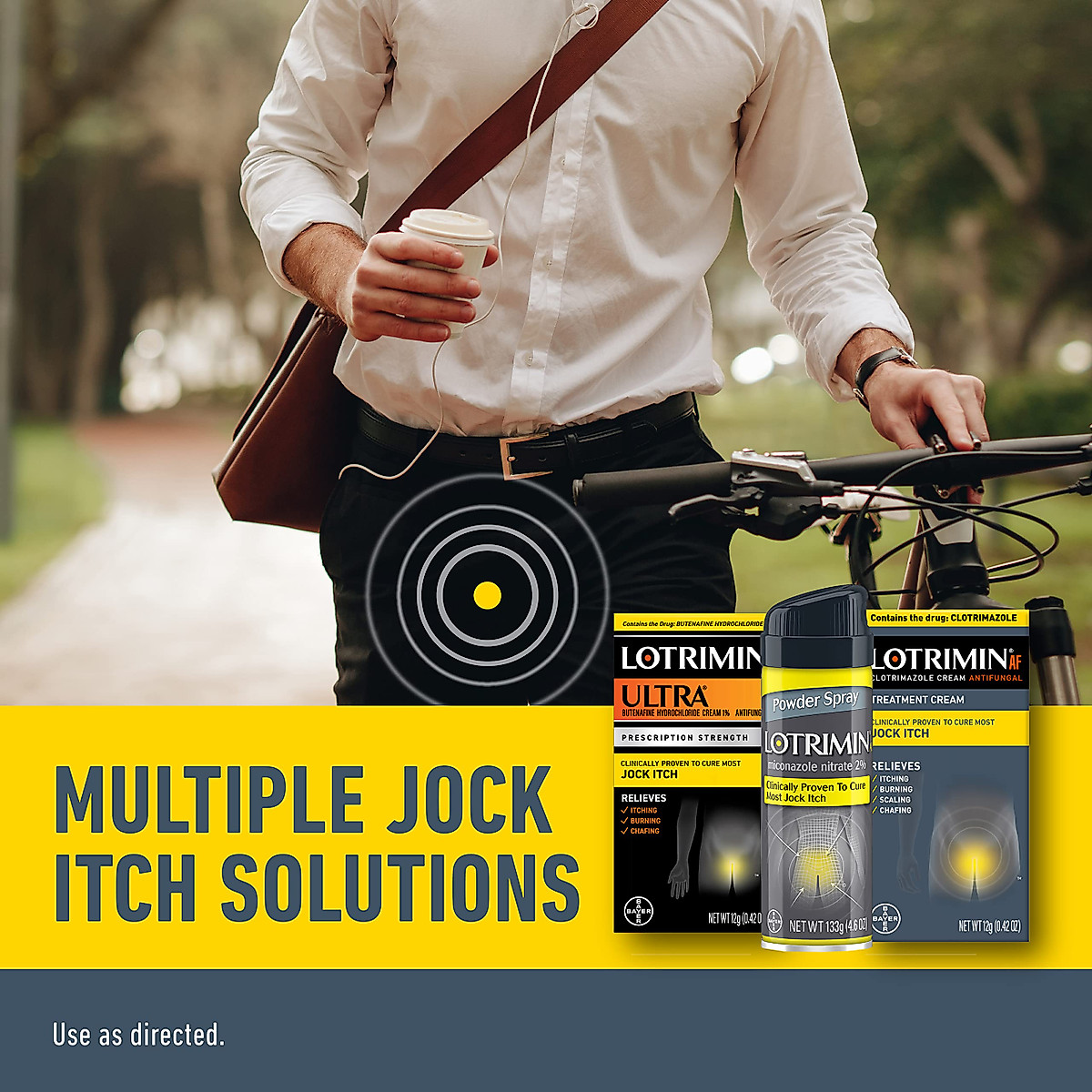 Lotrimin AF Jock Itch Antifungal, Jock Itch, and Athlete's Foot Cream, 0.42 Ounce (Pack of 1) (Packaging May Vary)