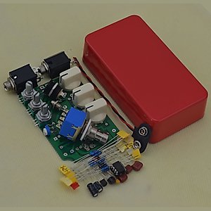 DIY Guitar Overdrive Pedal Kits Effect Pedals Electric Effects Kit OD-1 with Red 1590B Case