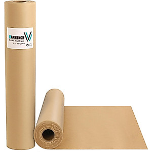 Brown Packing Paper 15"×450"(38'), Brown Paper Roll, Art Craft Paper, Kraft Paper Roll for Moving Boxes Supplies, Gift Wrapping Bouquet Flower Paper, Poster Bulletin Board Paper, Arts and Crafts