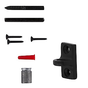 C.R. LAURENCE DL2521DU CRL Dark Bronze Floor Mounted Heavy-Duty Door Stop with Hook and Holder