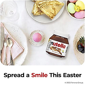 Nutella Hazelnut Spread with Cocoa for Breakfast, Great for Easter Baking, 35.3 oz Jar