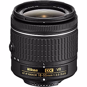 Nikon D5600 W/AF-P DX NIKKOR 18-55mm f/3.5-5.6G VR + Accessory Bundle (19pc Bundle) (Renewed)
