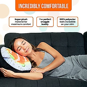 TILTECH Sushi Pillow - Funny Pillow for Bed & Couch, Soft Sushi Plush Cushion, Cute Pillows for Sushi Gifts