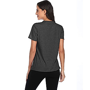 Ocean Air and Salty Hair Womens Graphic T Shirt Causal Short Sleeve Funny Shirt Top Tee Athletic Shirts