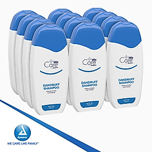 Dynarex Anti Dandruff Shampoo - Cleansing & Moisturizing Shampoo with Pyrithione Zinc - Daily Hair Shampoo for Men & Women for Itching, Flaking, Dry Scalp - 12 fl. oz., Case of 12