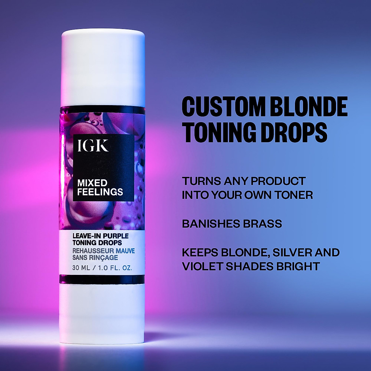IGK Mixed Feelings Leave-In Blonde Toning Drops 30 ml / 1 oz