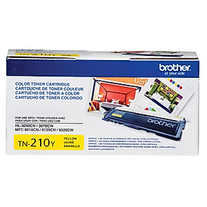 Brother Genuine TN210Y Color Laser Yellow Toner Cartridge, (Package May Vary)
